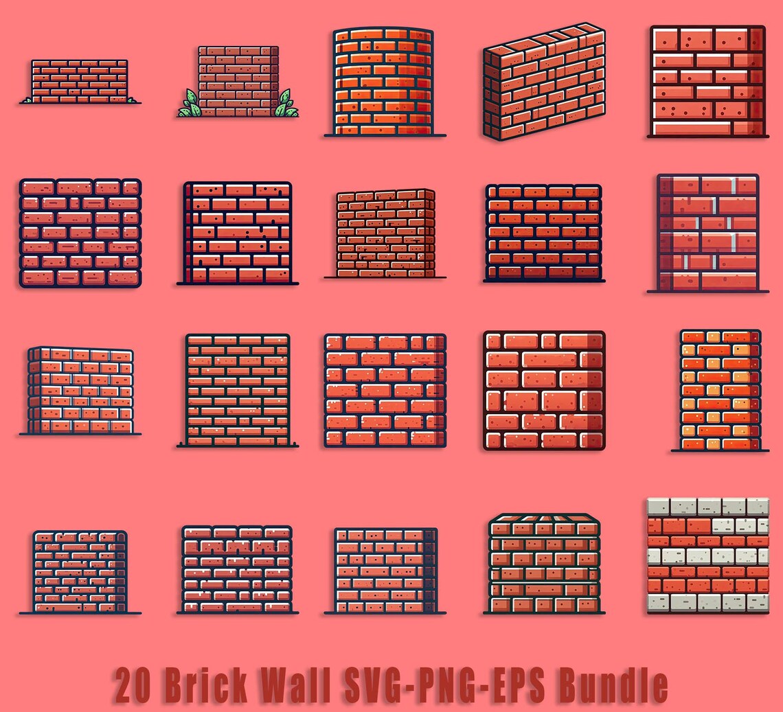 Brick Wall Svg Png Designs, Bricks Pattern Svg, Brick Wall Png, Brick ...