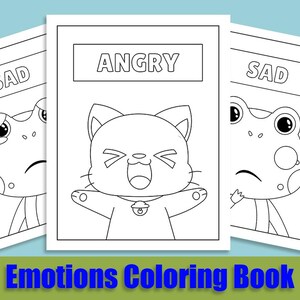 Printable Emotion Coloring Pages for Kids, Emotions Coloring Sheets ...