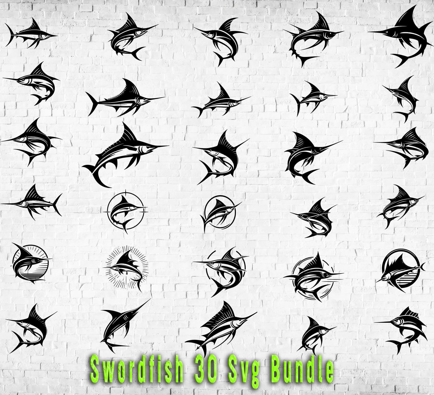 Swordfish SVG Bundle, Swordfish Dxf Swordfish Png, Swordfish Vector ...