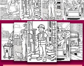 Community Helpers, Jobs, Career Day, Jobs Coloring Pages, Coloring ...