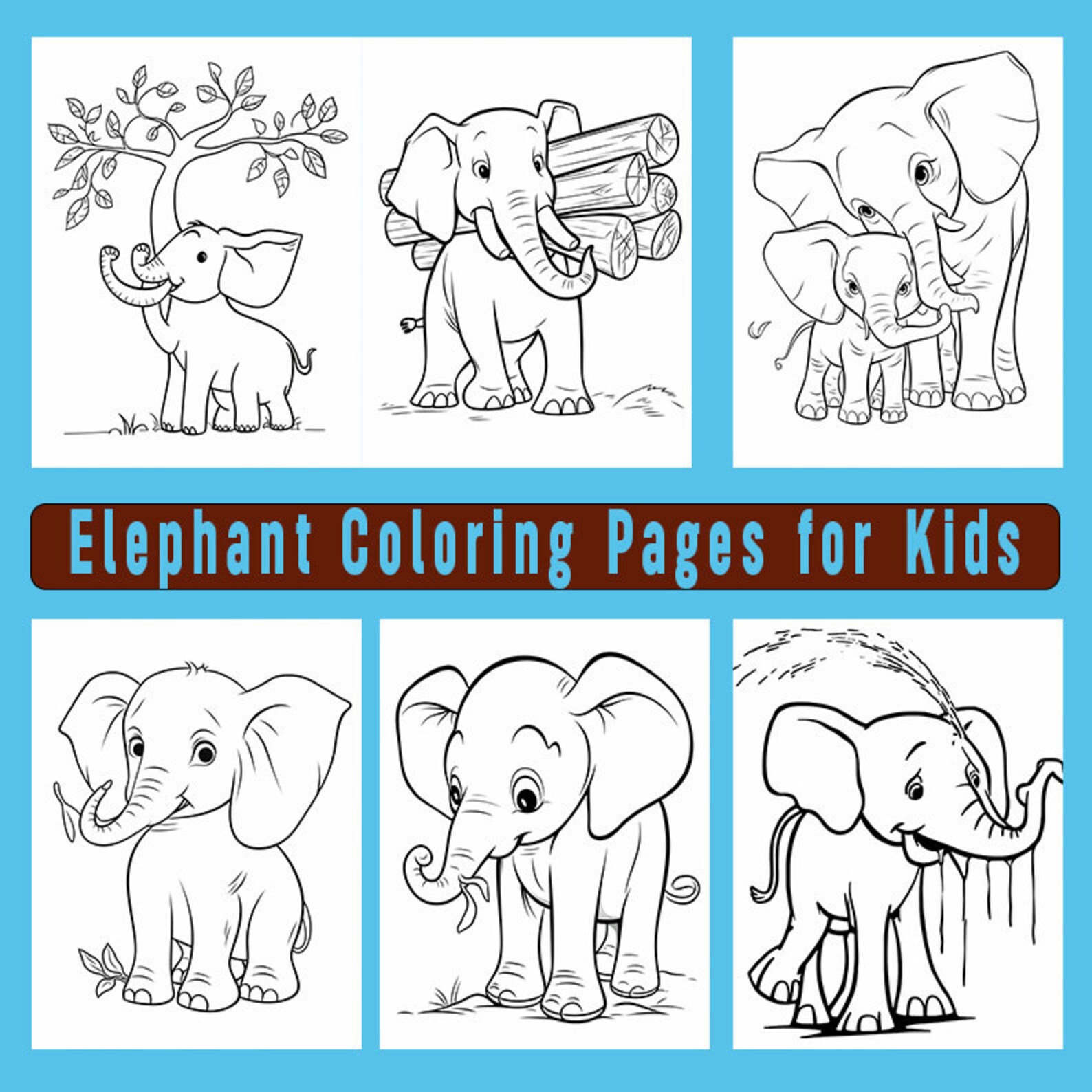 Coloring Pages, Elephant Coloring Book, Elephant Coloring Pages, Kids ...