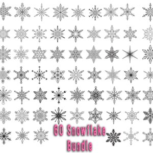 Snowflake SVG Bundle, Snowflakes for Digital Download, Winter SVG ...