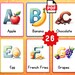 Alphabet With Food Montessori Cards • Flash Cards Nomenclature ...
