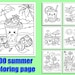 Summer Coloring Page, Pool Party Activity, Kids Coloring Pages, Beach ...