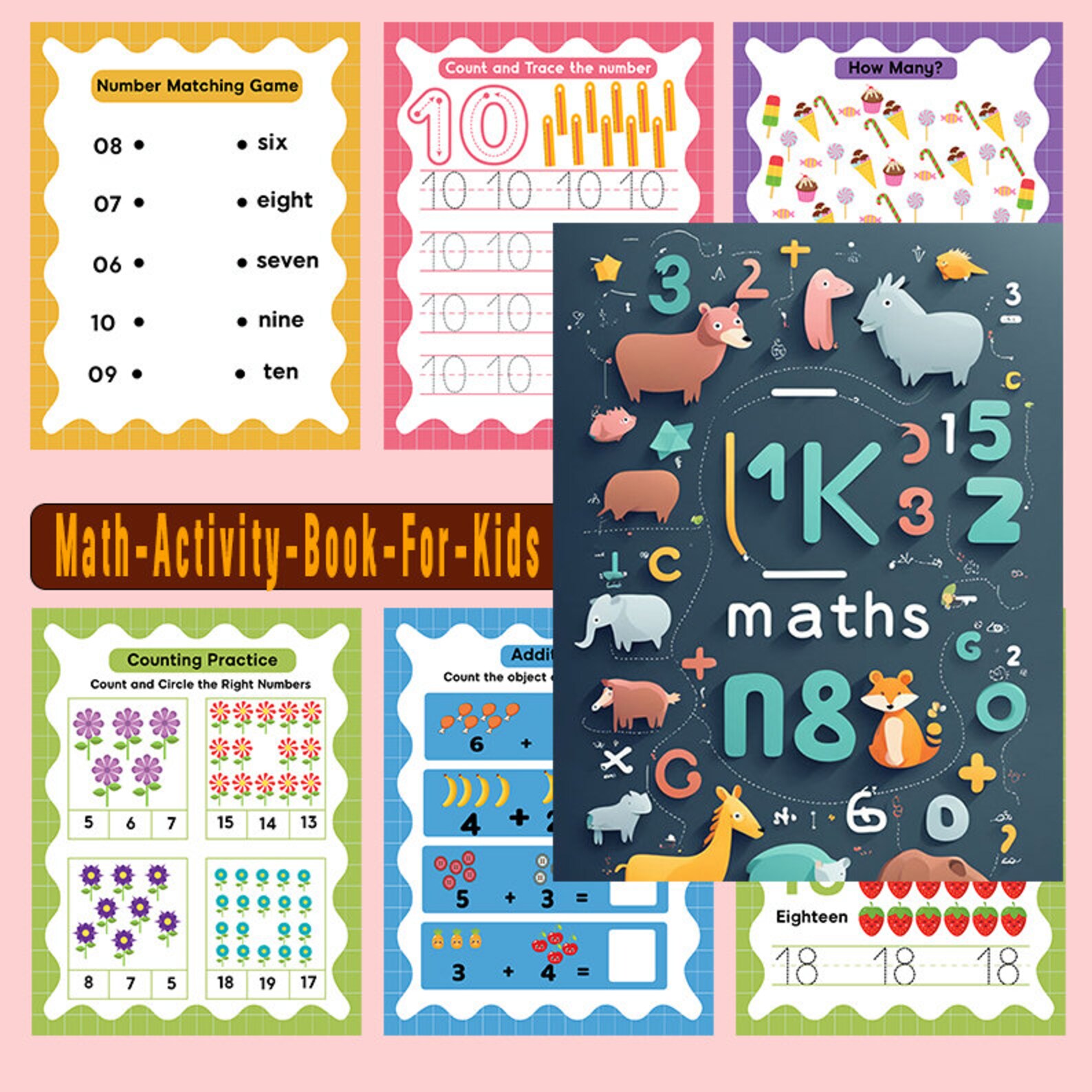 Preschool Math Curriculum Math Activity Book Preschool Workbook With ...