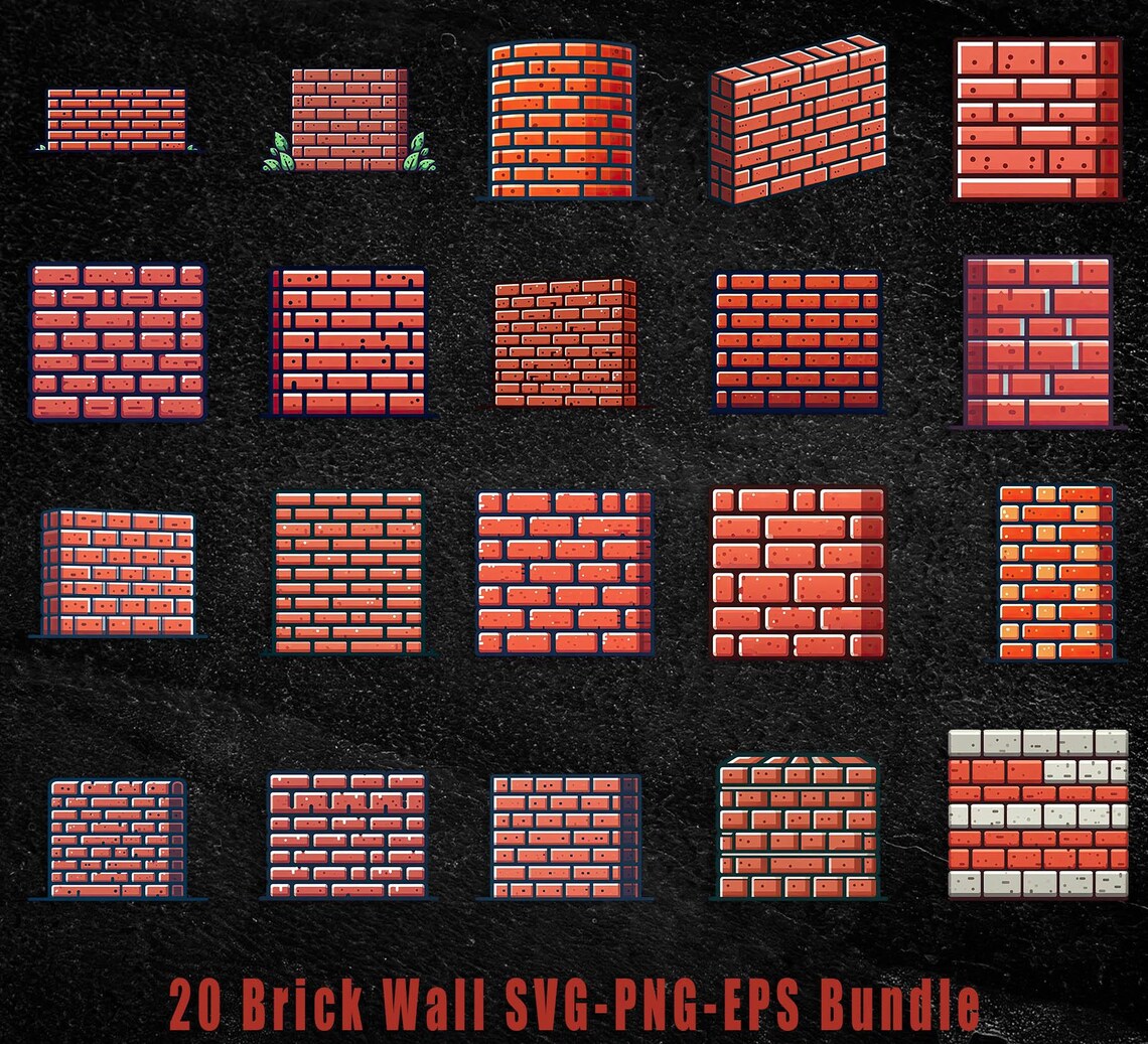 Brick Wall Svg Png Designs, Bricks Pattern Svg, Brick Wall Png, Brick ...