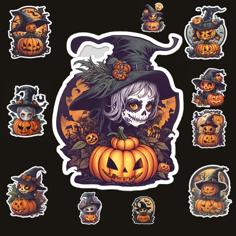 Halloween Stickers - Etsy