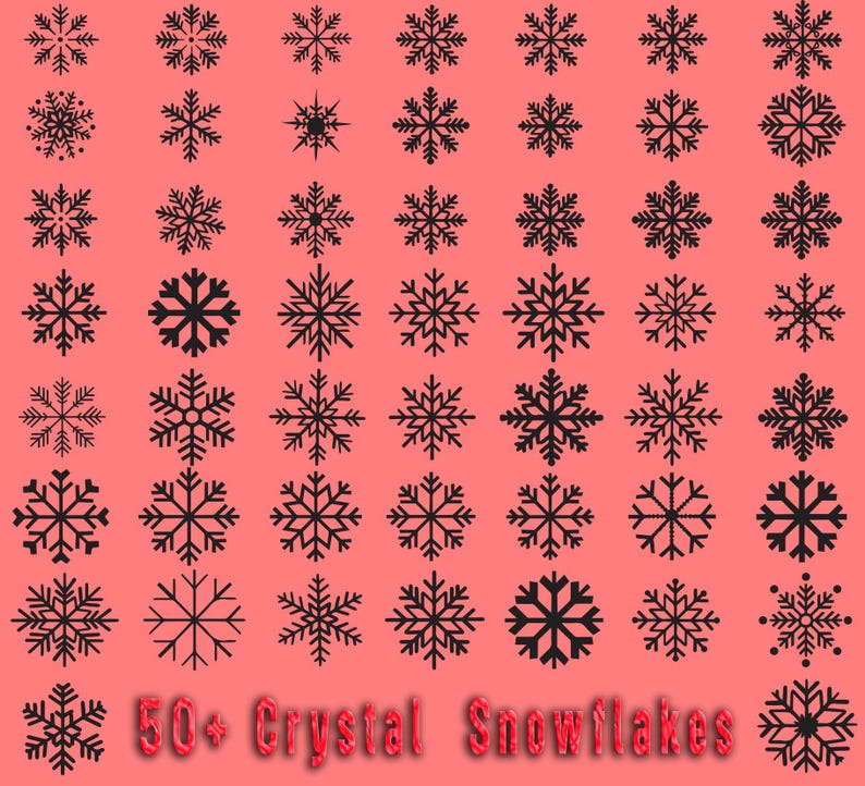 Snowflake SVG Bundle, Snowflakes for Digital Download, Winter SVG ...