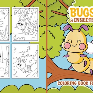 Insect & Bugs Coloring Pages, Insect and Bugs Coloring Sheets, Kids ...