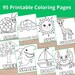 Coloring Pages for Kids Toddlers Preschoolers Mini Coloring Book ...