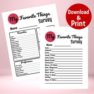 Team Building Get to Know Me Questionnaire Printable|employee Favorites ...