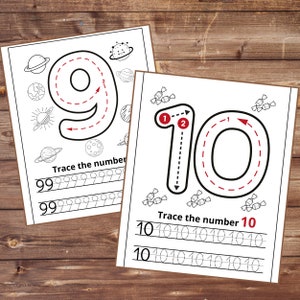 0- 20 Number Tracing Worksheets | Preschool Kindergarten Homeschool ...