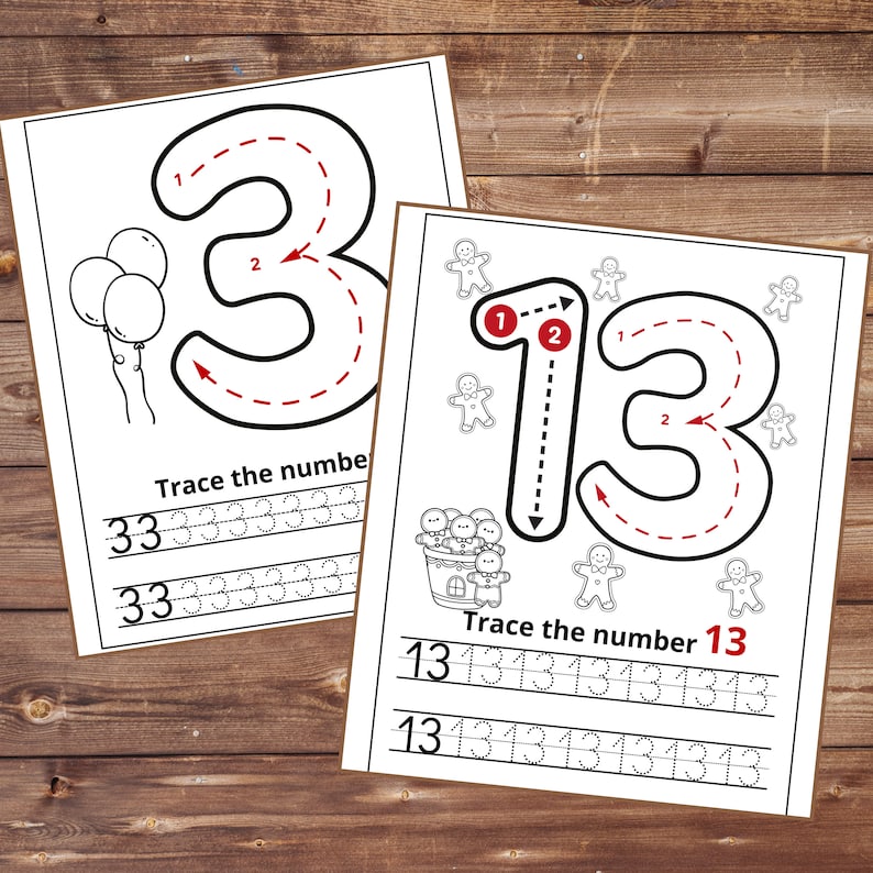 0- 20 Number Tracing Worksheets | Preschool Kindergarten Homeschool ...