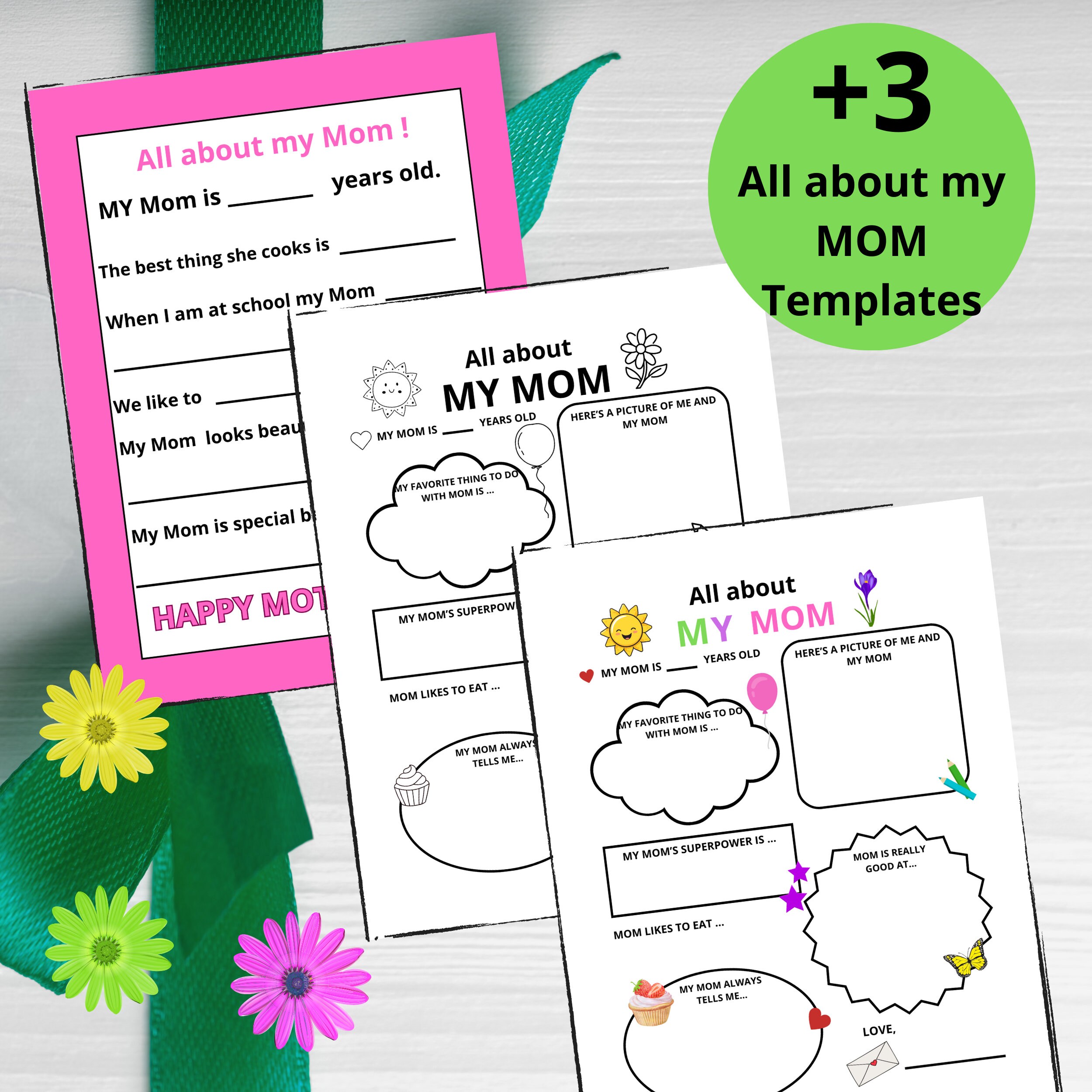 Printable Coloring Mother's Day Card Templates Mothers Day Cards to ...