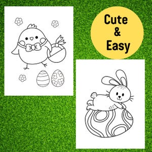 Easter Printable Coloring Pages for Kids Toddlers Preschoolers |easter ...