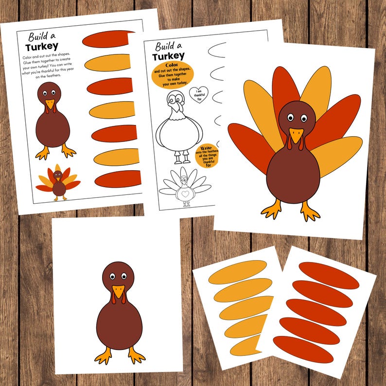 Thanksgiving Build the Turkey Craft Kit for Kids | Kids ...