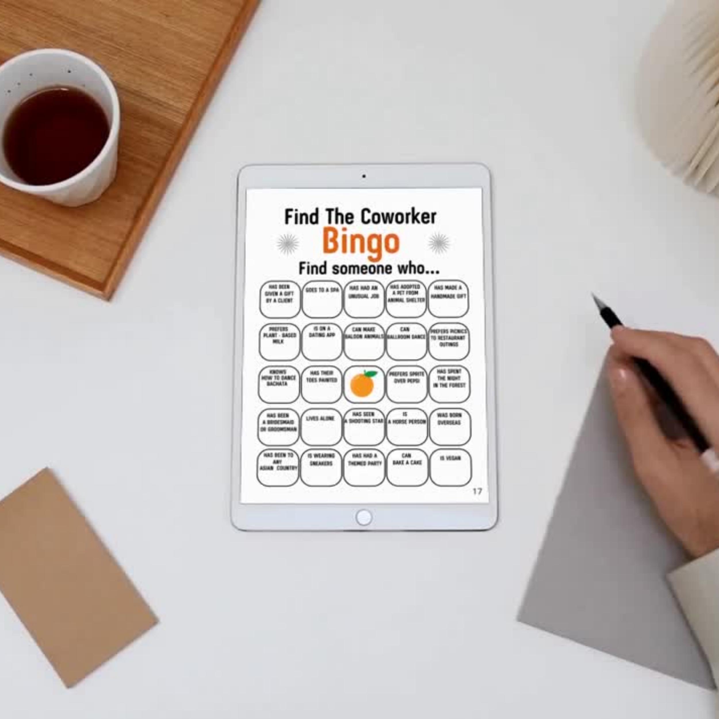 Coworker Bingo | Team Building Games | Team Building |employee ...