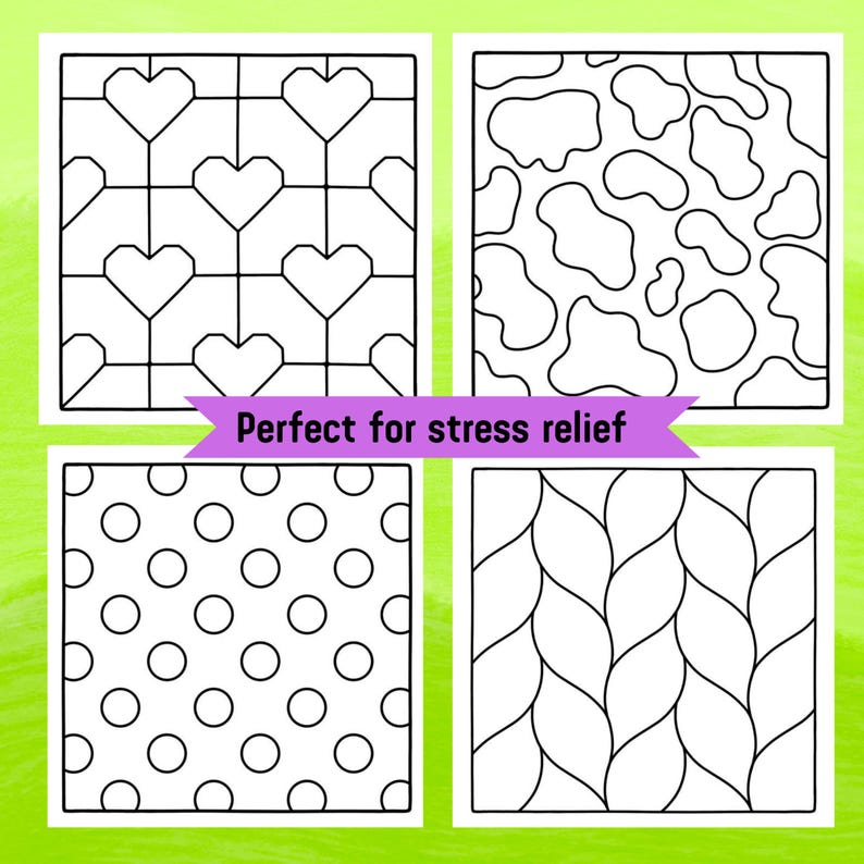 Pattern Coloring Pages |pattern Coloring Book |bold Easy Coloring ...