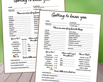 Favorite Things List | Employee Favorites | Favorites Survey | Team ...