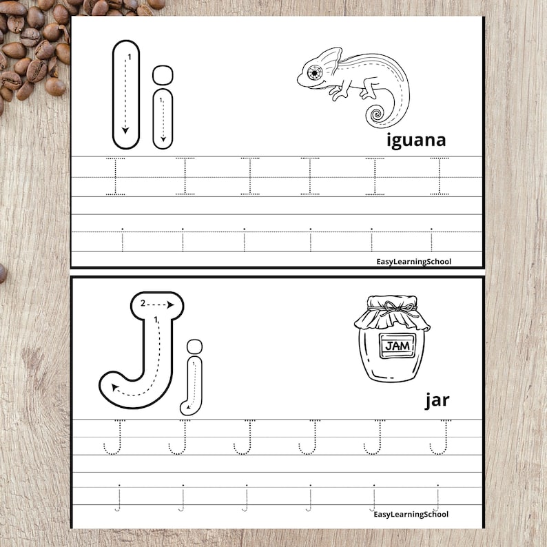 Hojas de trabajo de letras de preescolar para jardín de infantes /26 ...