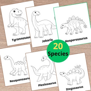 Printable Dinosaur Coloring Pages for Kids Toddlers Preschoolers ...