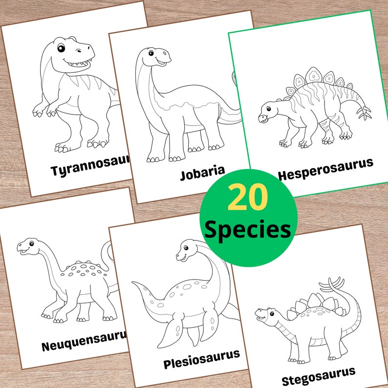 Printable Dinosaur Coloring Pages for Kids Toddlers Preschoolers ...