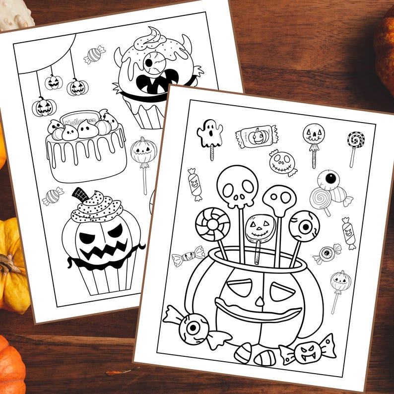 Halloween Coloring Pages | Halloween Party Favors | Kids Halloween ...