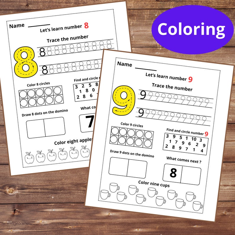 Preschool Printables| Kindergarten Learning Bundle |1 - 10 Number ...