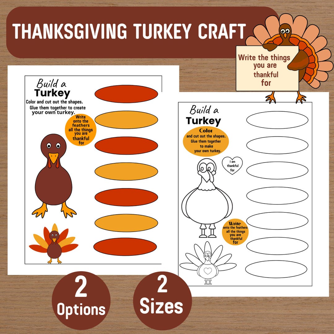 Thanksgiving Build the Turkey Craft Kit for Kids | Kids ...