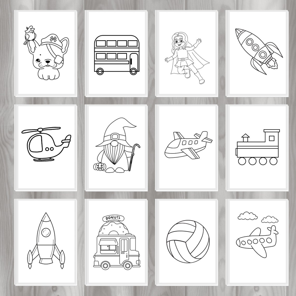 Coloring Pages for Kids, Toddlers , Preschool Coloring Book, Boys ...