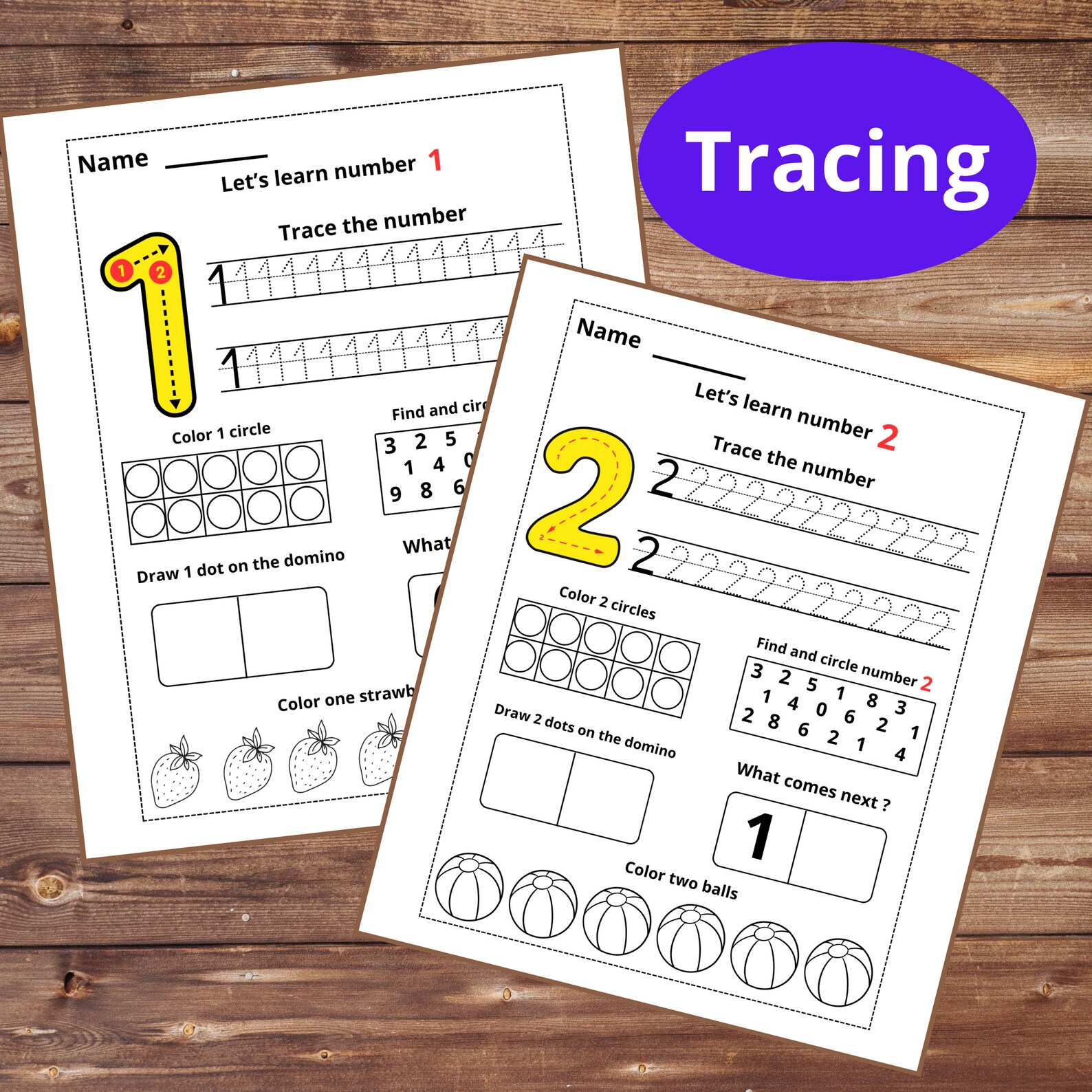 Preschool Printables| Kindergarten Learning Bundle |1 - 10 Number ...