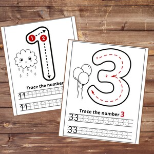0- 20 Number Tracing Worksheets | Preschool Kindergarten Homeschool ...