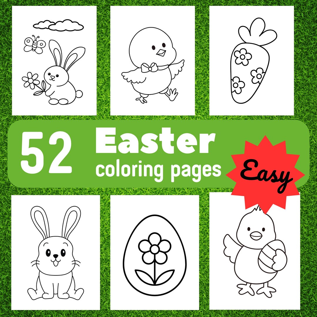 Easter Printable Coloring Pages for Kids Toddlers Preschoolers |easter ...