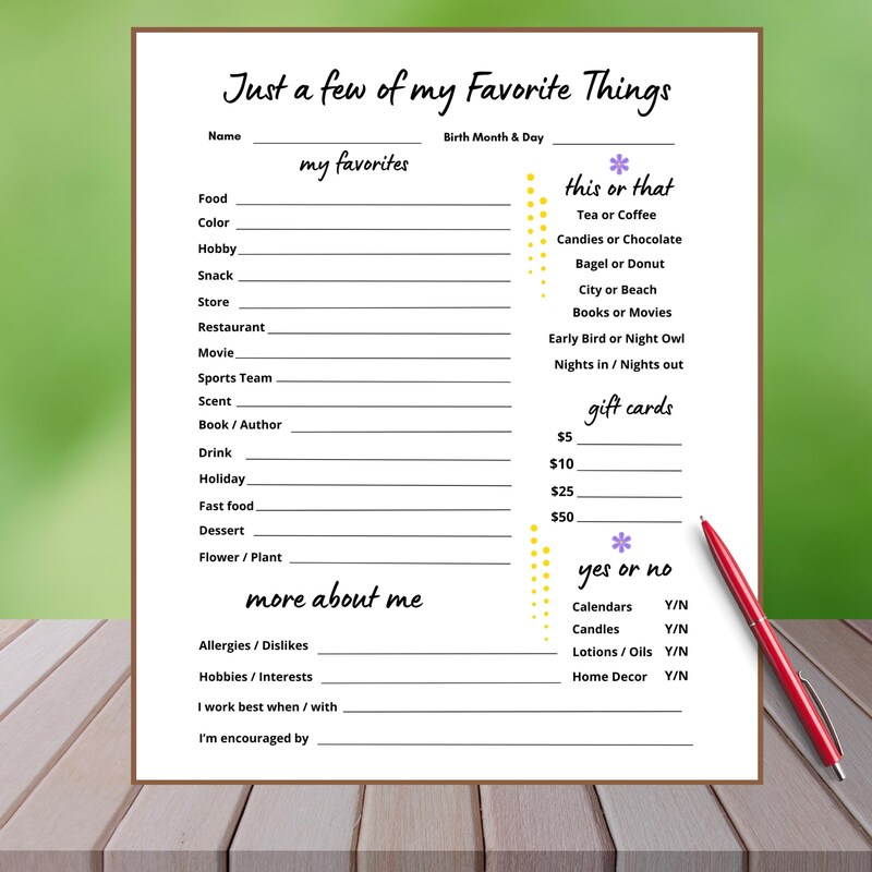 Favorite Things - Etsy