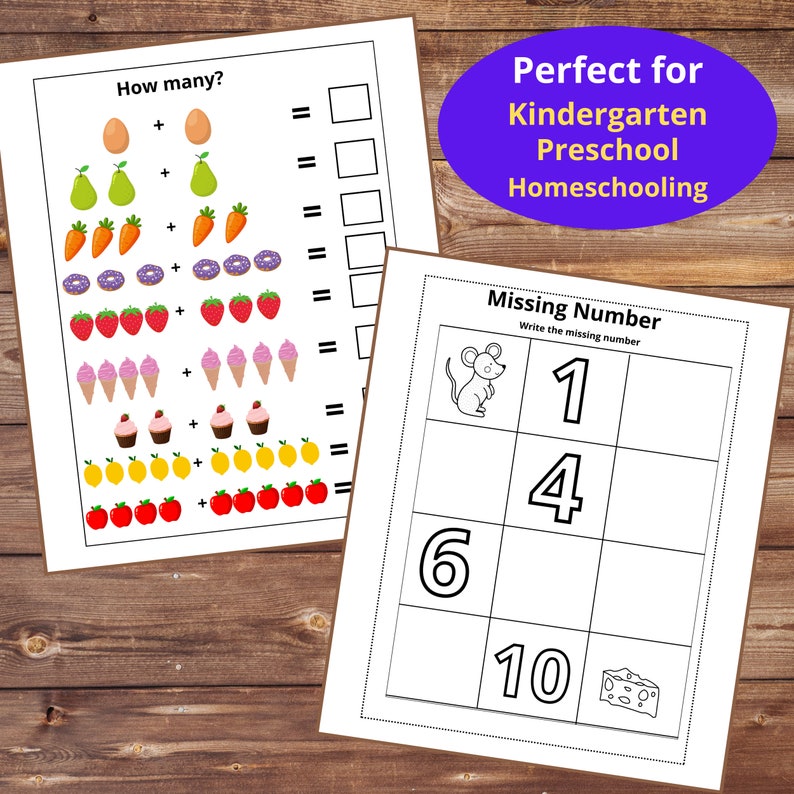 Preschool Printables| Kindergarten Learning Bundle |1 - 10 Number ...