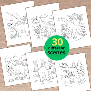 Printable Dinosaur Coloring Pages for Kids Toddlers Preschoolers ...