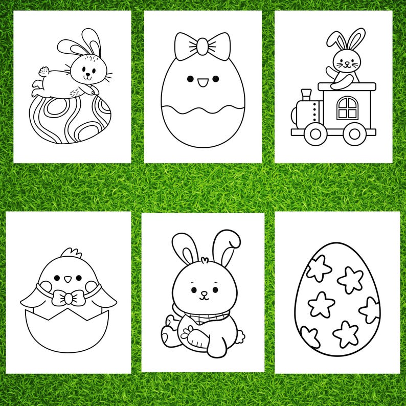 Easter Printable Coloring Pages for Kids Toddlers Preschoolers |easter ...