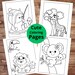 Jungle Safari Animals Coloring Book| Printable Zoo Animals Coloring ...