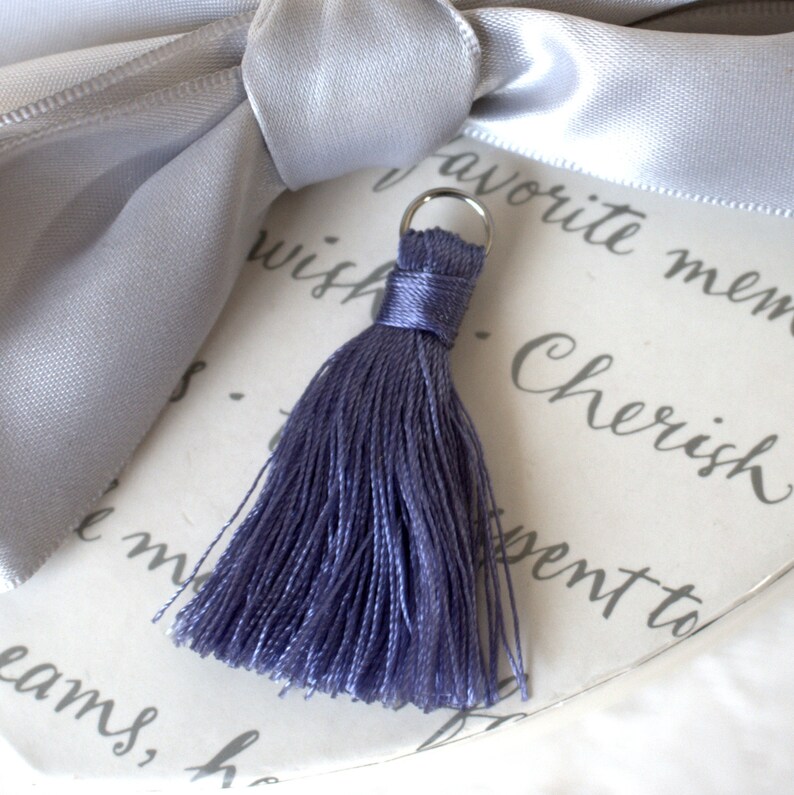 Antique Key and Tassel Key Ring in Six Color Choices - Etsy