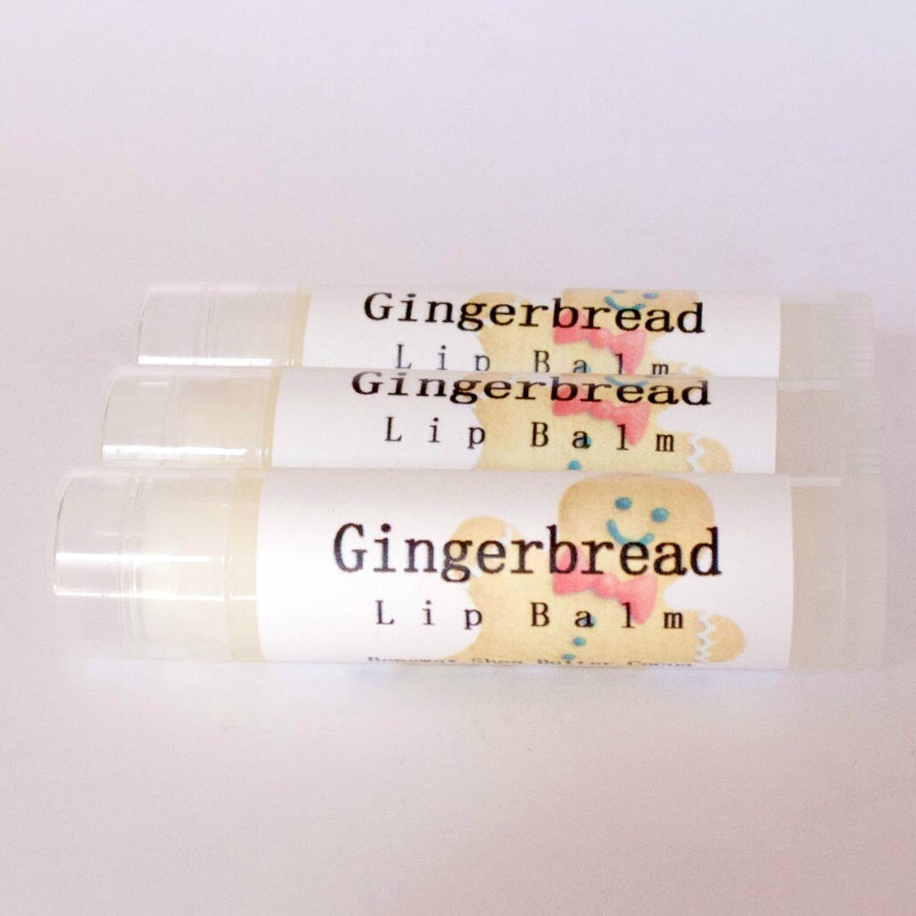 Gingerbread Lip Balm Cookie Scented Holiday Flavor Shea Butter | Etsy