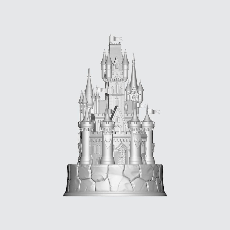 Gothic Castle STL File | Dark Fantasy Fortress 3D Print Model ...
