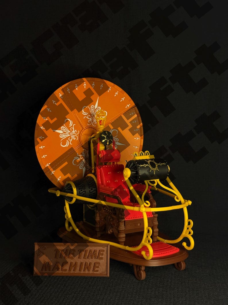 1960 Time Machine Replica,time Trave Desk Decor, Steampunk Lamp - Etsy