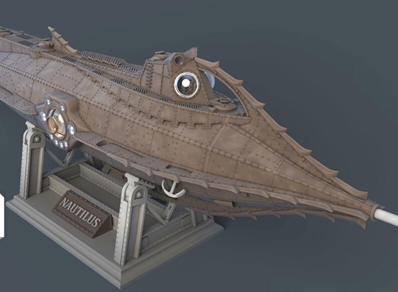 Nautilus Submarine 3D Printed Model/gift/decor - Etsy