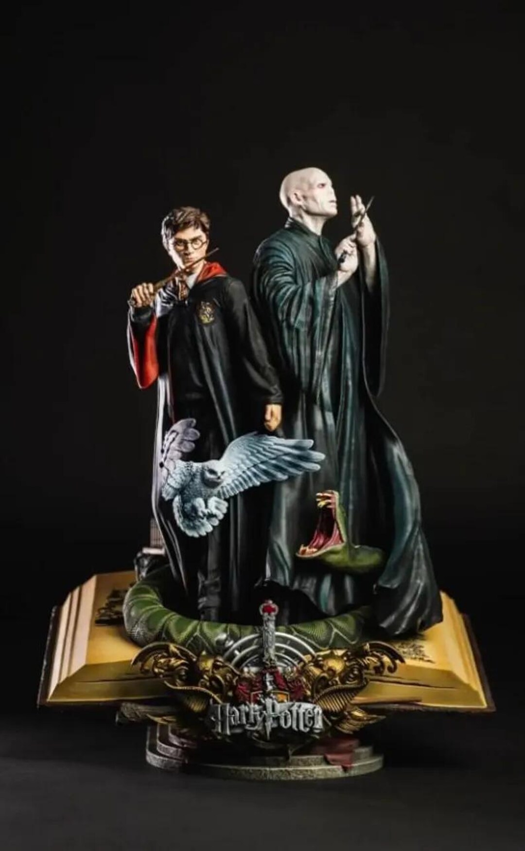 Harry Potter and Voldemort Battle Statue Resin Model Produced 35CM - Etsy