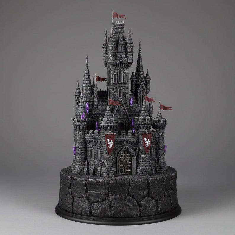 Gothic Castle STL File | Dark Fantasy Fortress 3D Print Model ...