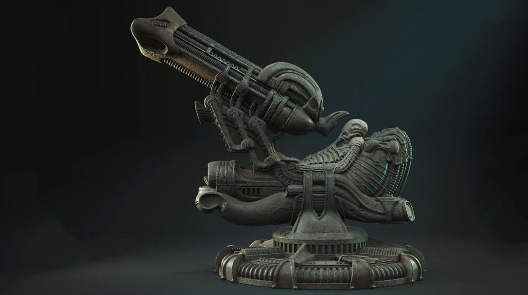 Alien Space Jockey Statue High Detail Collectible handcrafted - Etsy