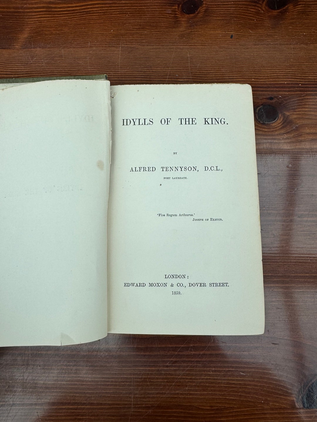Alfred Tennyson, Idylls of the King 1859 First Edition Rare Book - Etsy