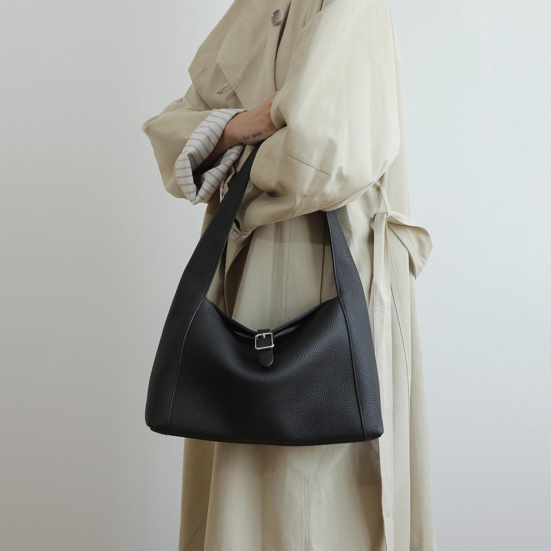 Minimal Shoulder Bag,genuine Leather Totes,leather Handbag - Etsy