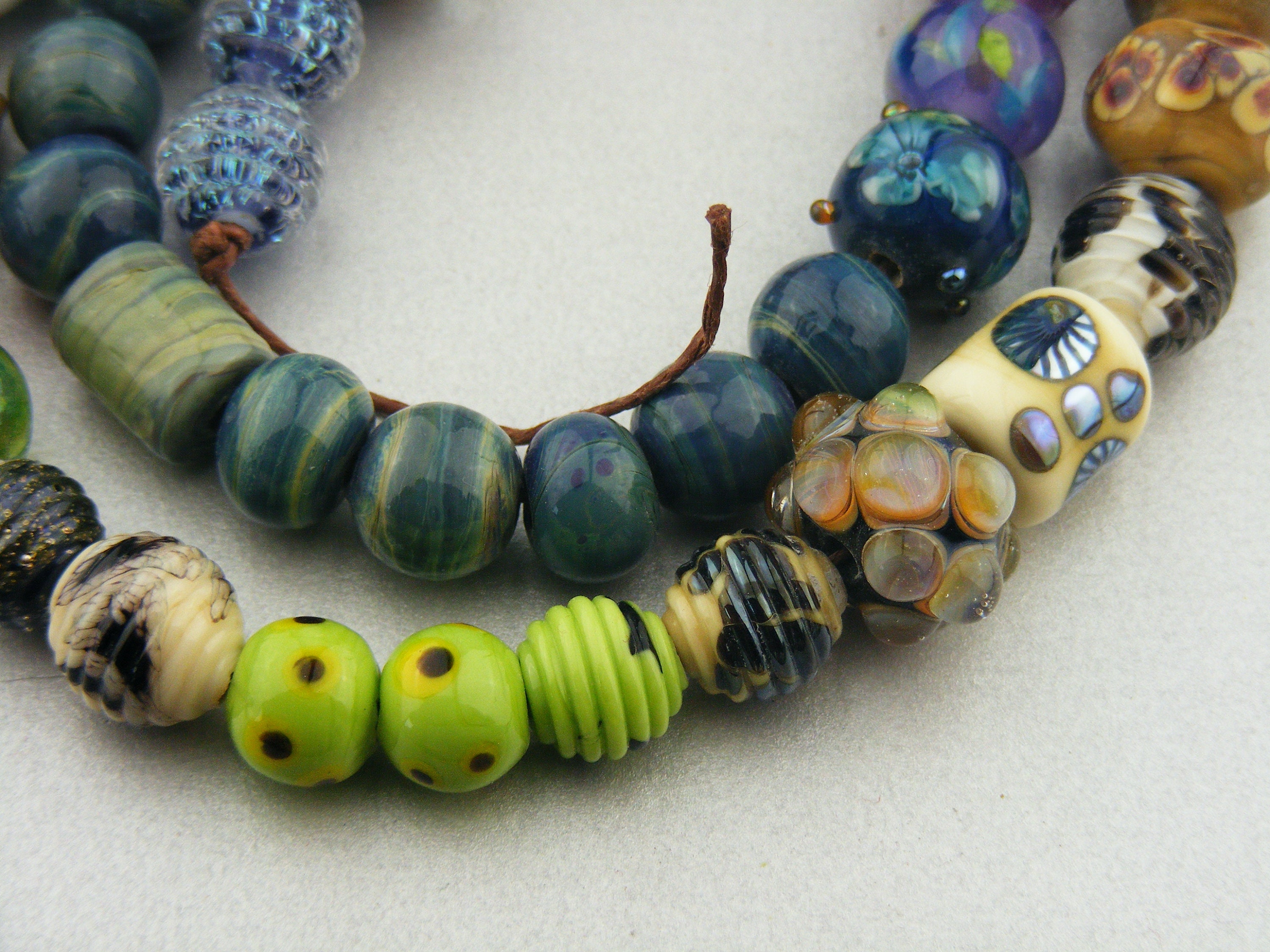Handmade Artisan Lampwork Glass Large Mixed Bead Orphan Set - Etsy