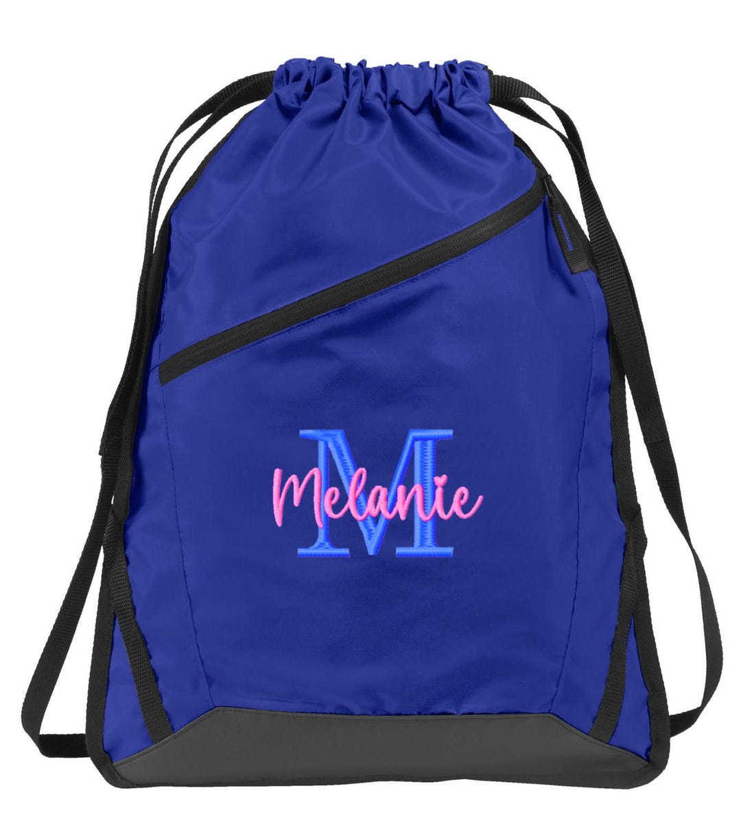 Personalized Tote Bag Drawstring Backpack Cinch Sack Custom Embroidered ...